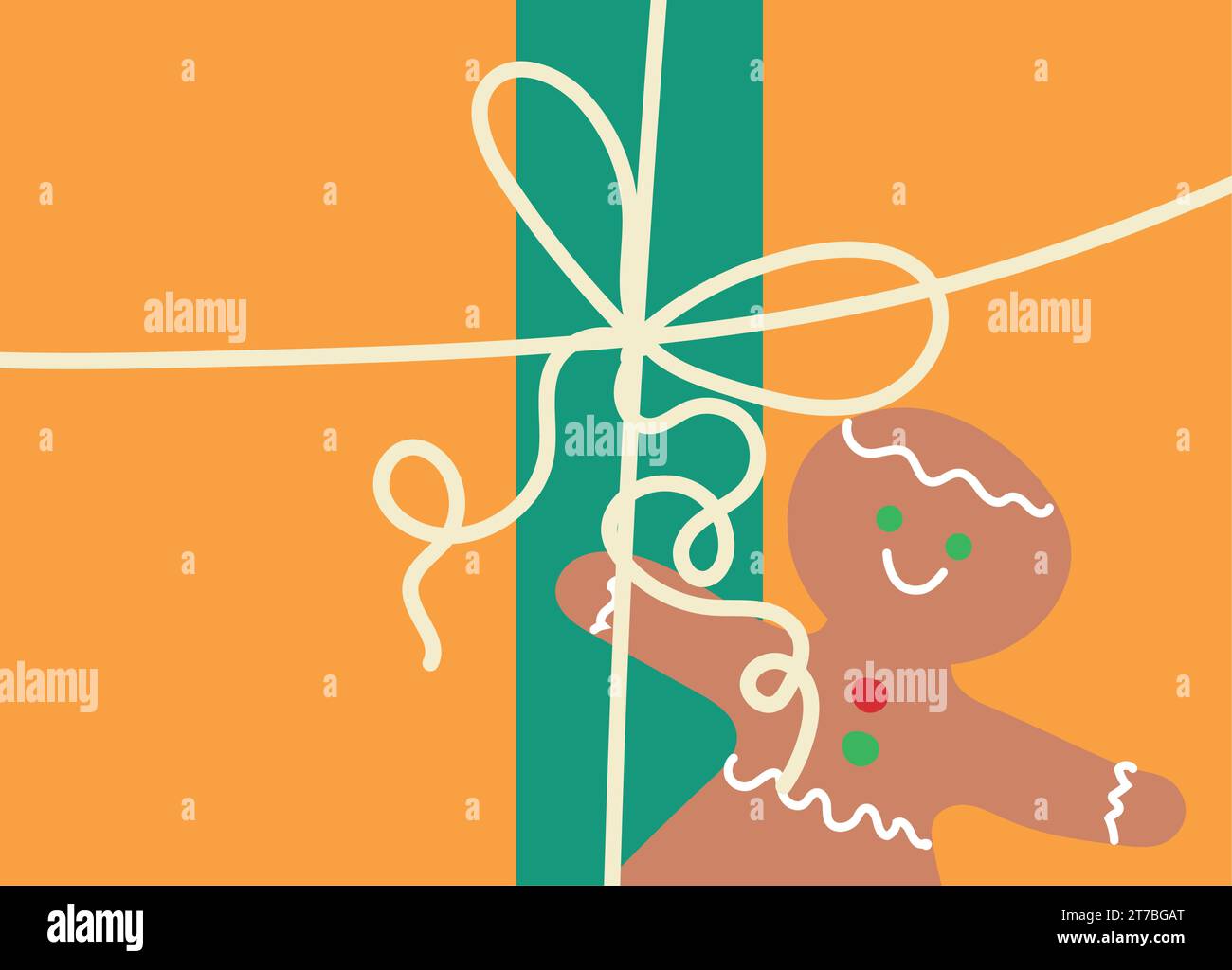 Top view gingerbread Stock Vector Images - Alamy