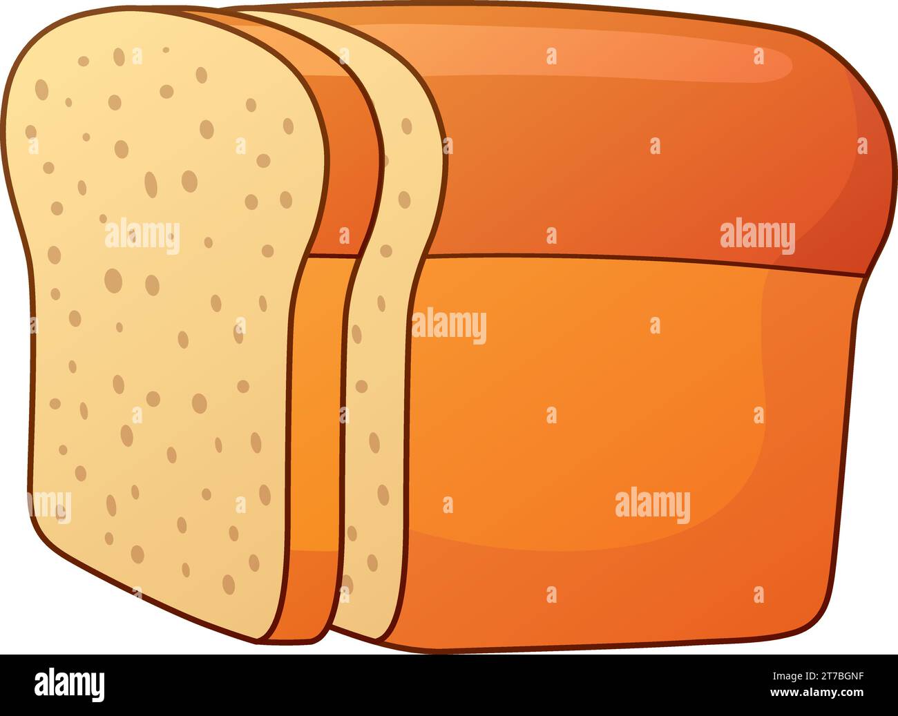 Half the bread Stock Vector Images - Alamy