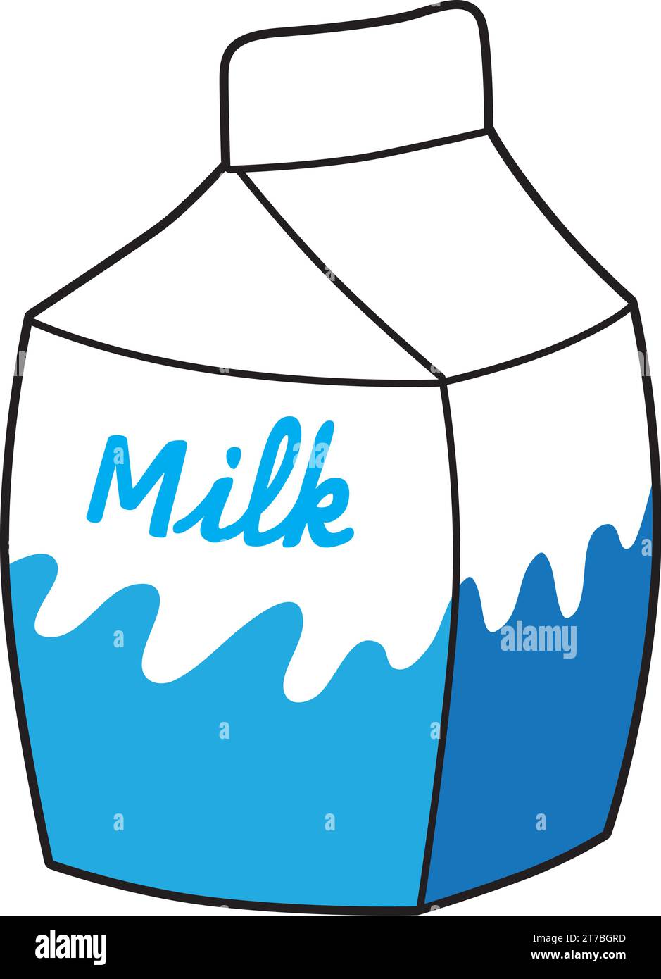 Milk Carton Box Stock Vector Image Art Alamy