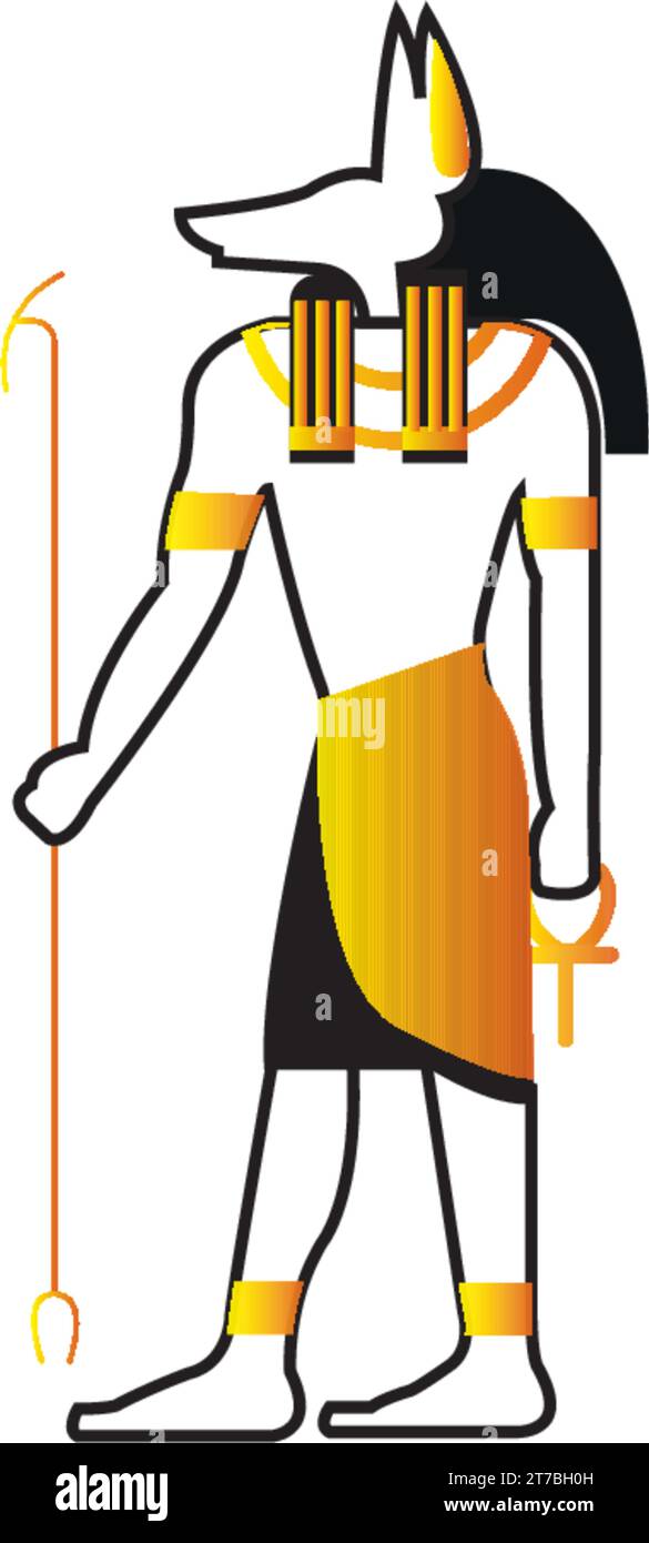 Isolated colored egypt god statue icon Vector Stock Vector Image & Art ...