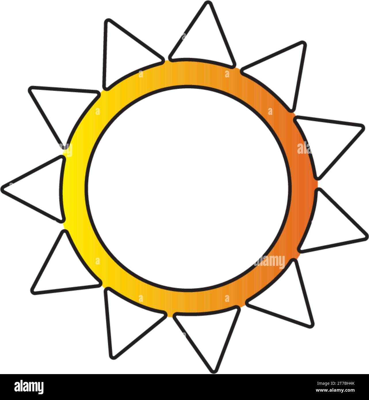 Isolated golden colored sun icon Vector Stock Vector Image & Art - Alamy