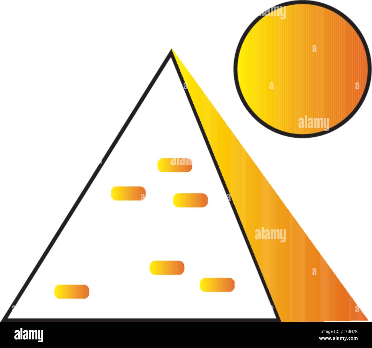 Isolated colored egypt pyramid icon Vector Stock Vector Image & Art - Alamy