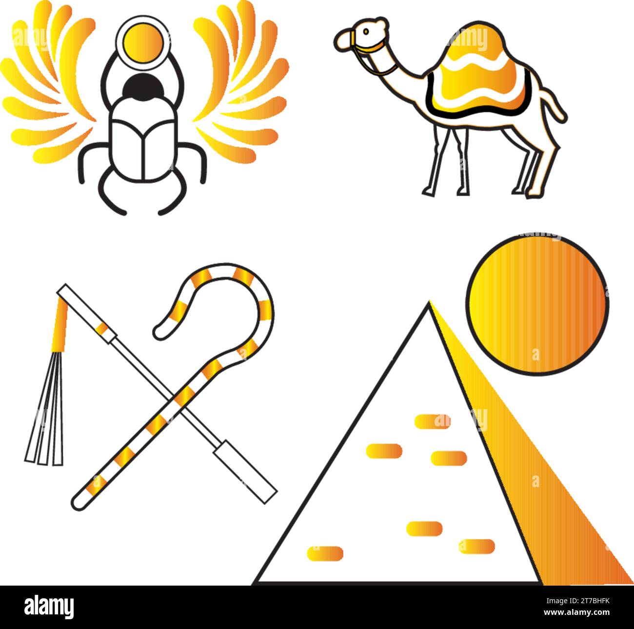 Set of colored egypt icons Vector Stock Vector Image & Art - Alamy