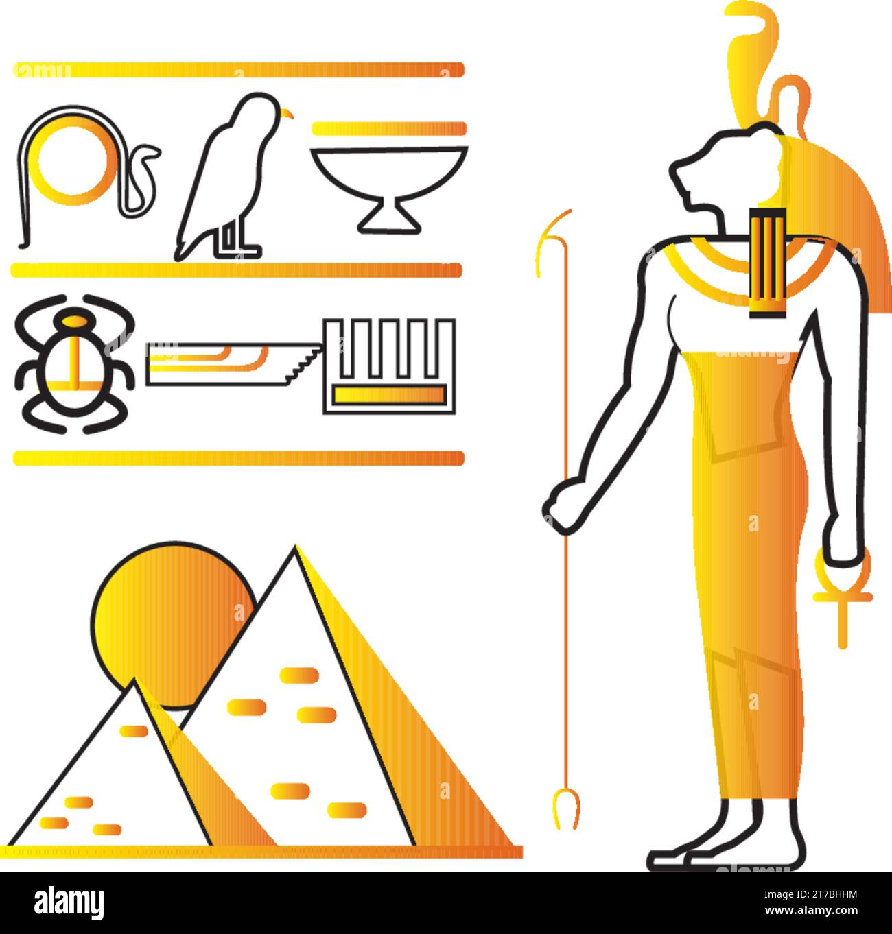 Set of colored egypt icons Vector Stock Vector Image & Art - Alamy