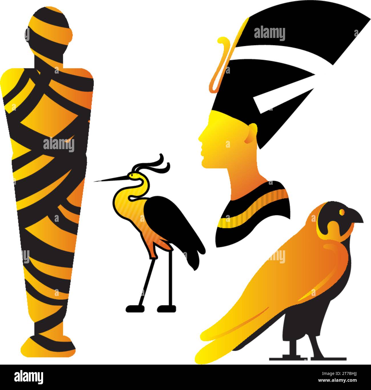 Set of colored egypt icons Vector Stock Vector Image & Art - Alamy