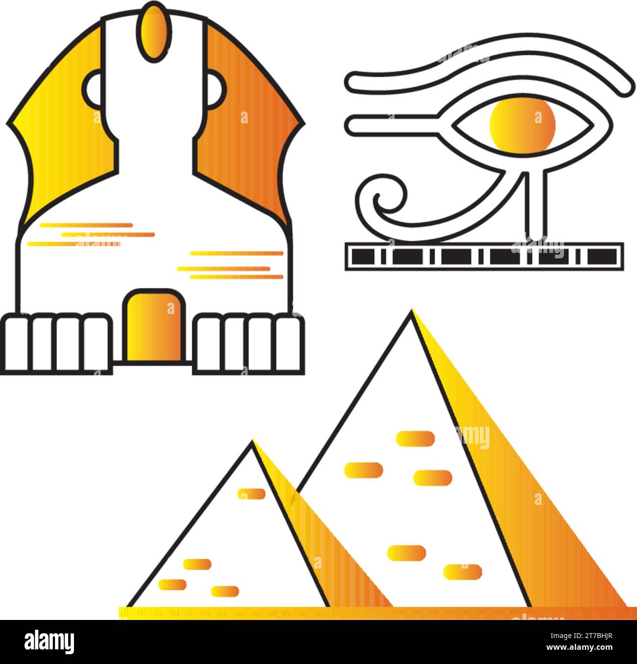 Set of colored egypt icons Vector Stock Vector Image & Art - Alamy