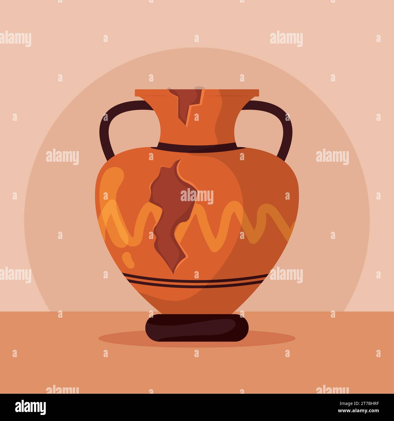 Broken pottery Stock Vector Images - Alamy