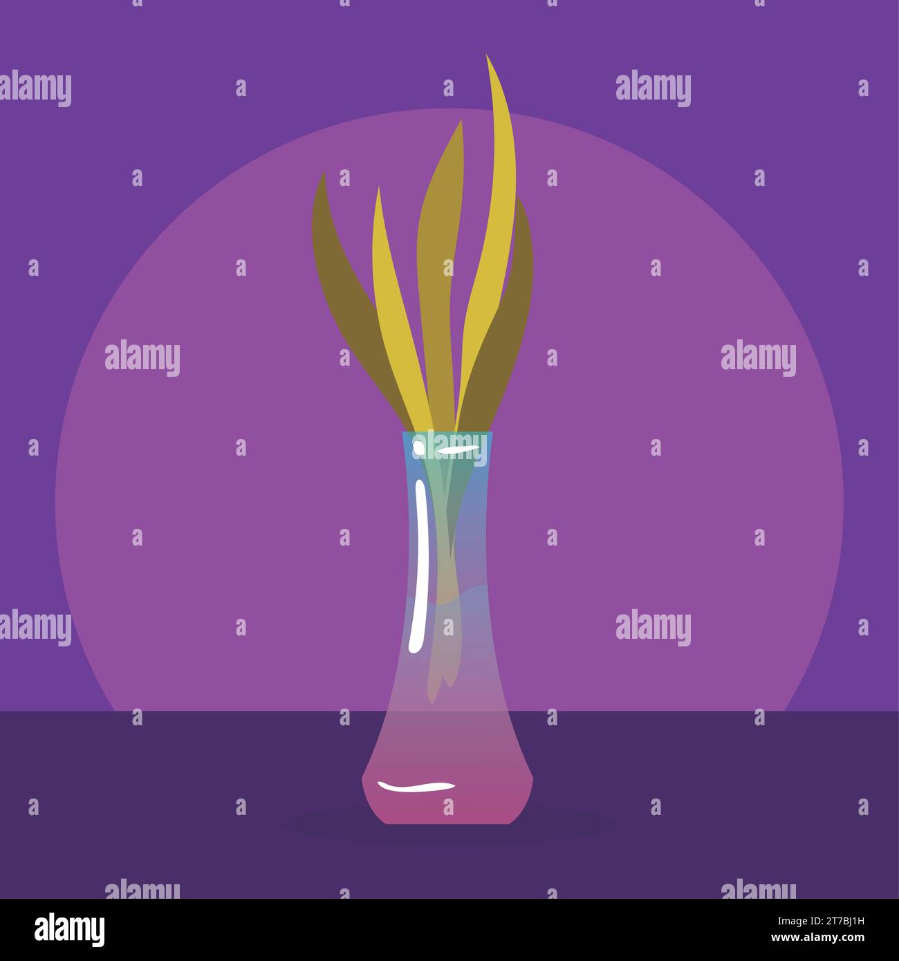 Crystal vase Stock Vector Images - Alamy