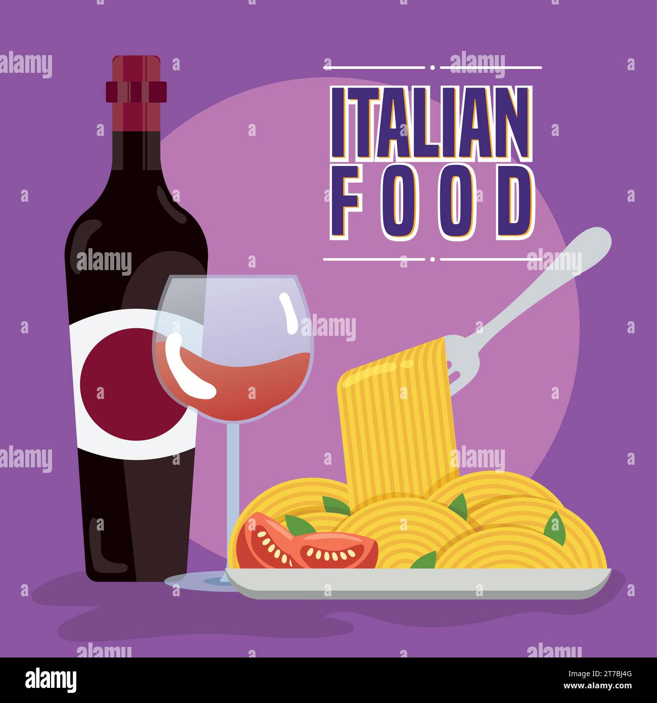 Traditional italian food Vector Stock Vector Image & Art - Alamy