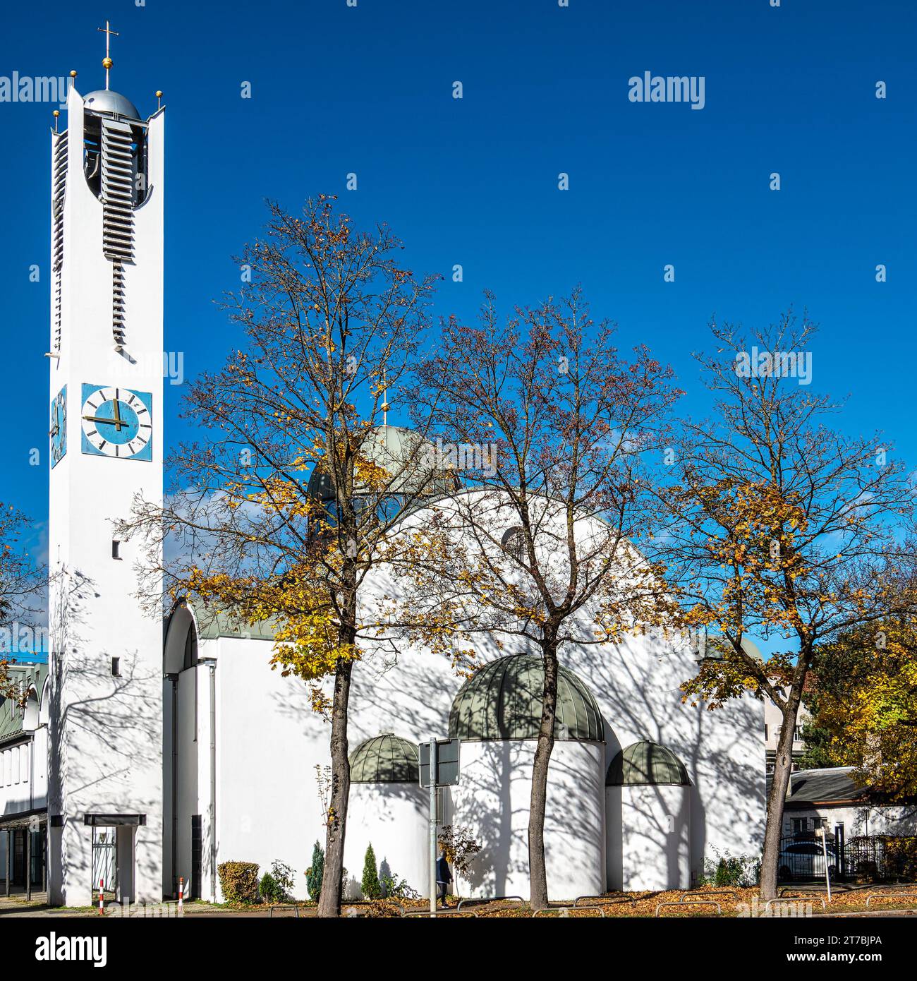 Exterior view of All Saints Orthodox Church in Munich, Germany in ...