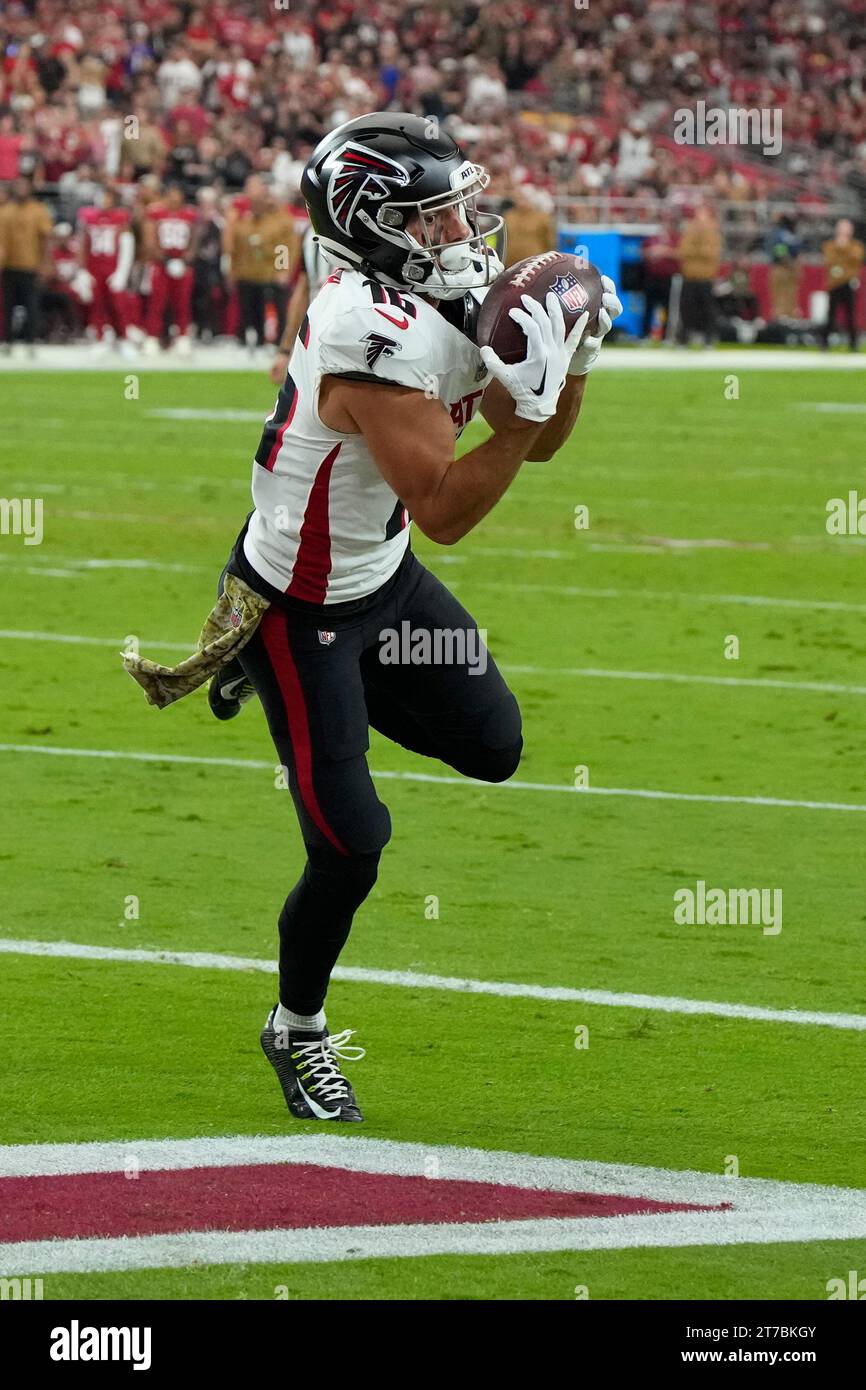 Atlanta Falcons wide receiver Scott Miller (16) scores a touchdown ...