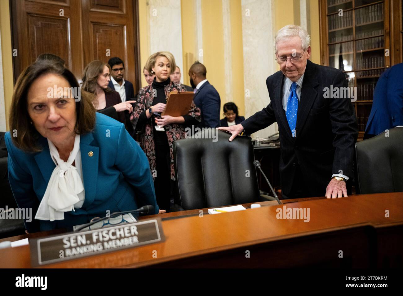 Washington, USA. 14th Nov, 2023. Senator Mitch McConnell (R-KY), the ...