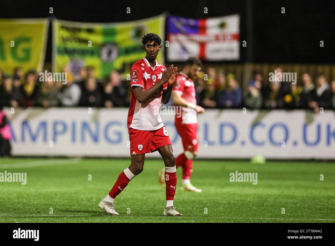Vimal Yoganathan #63 of Barnsley during the Emirates FA Cup match ...