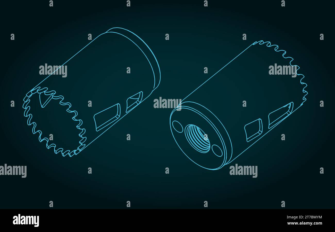 Hole saw for drill Stock Vector Images - Alamy