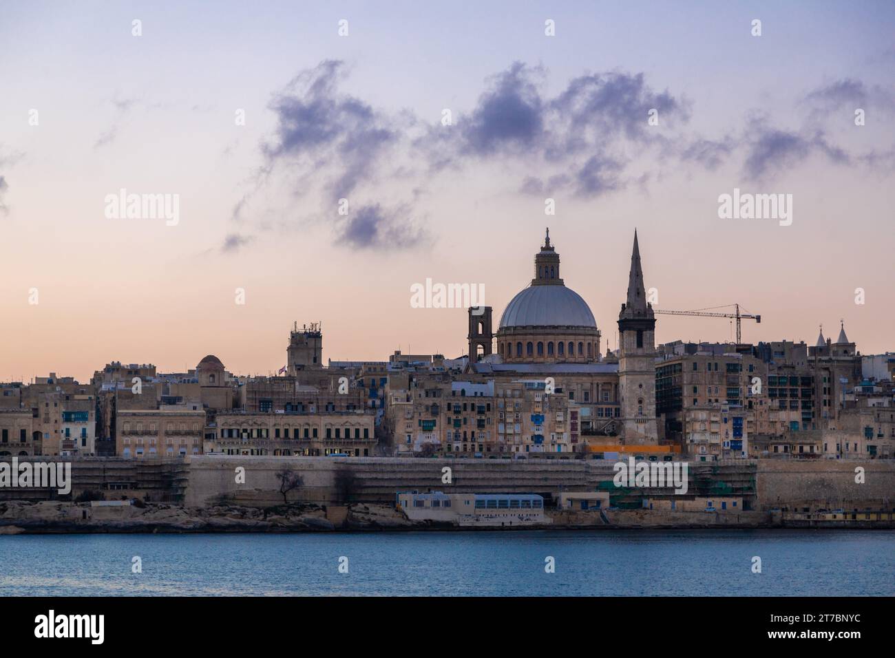 A view of Valletta Malta from across the harbour, Malta Stock Photo - Alamy