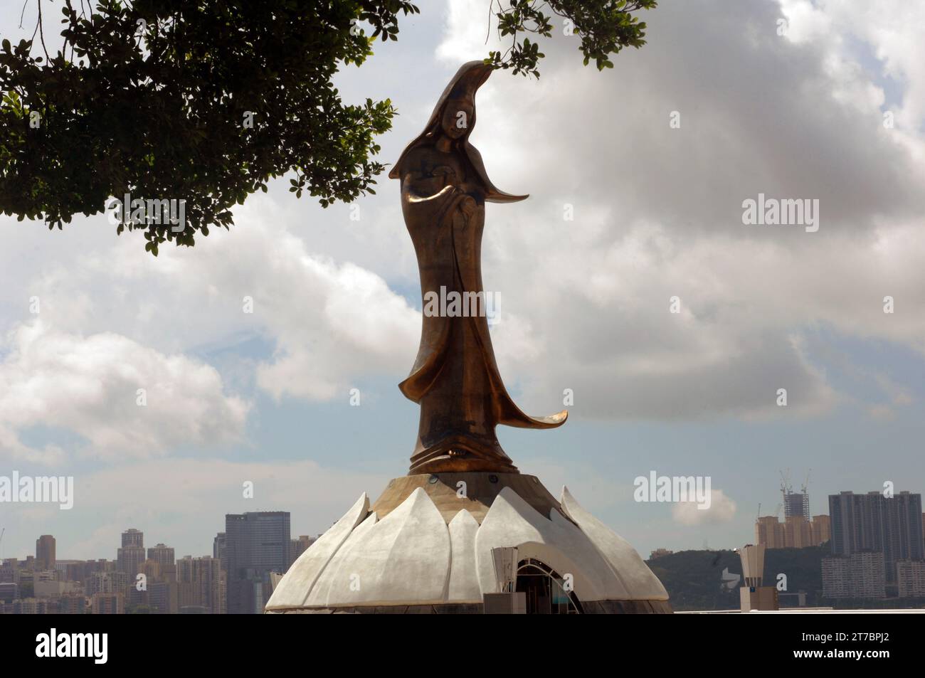 Statue of Guan Yin, Buddhist goddess of mercy, Macau, China Stock Photo ...