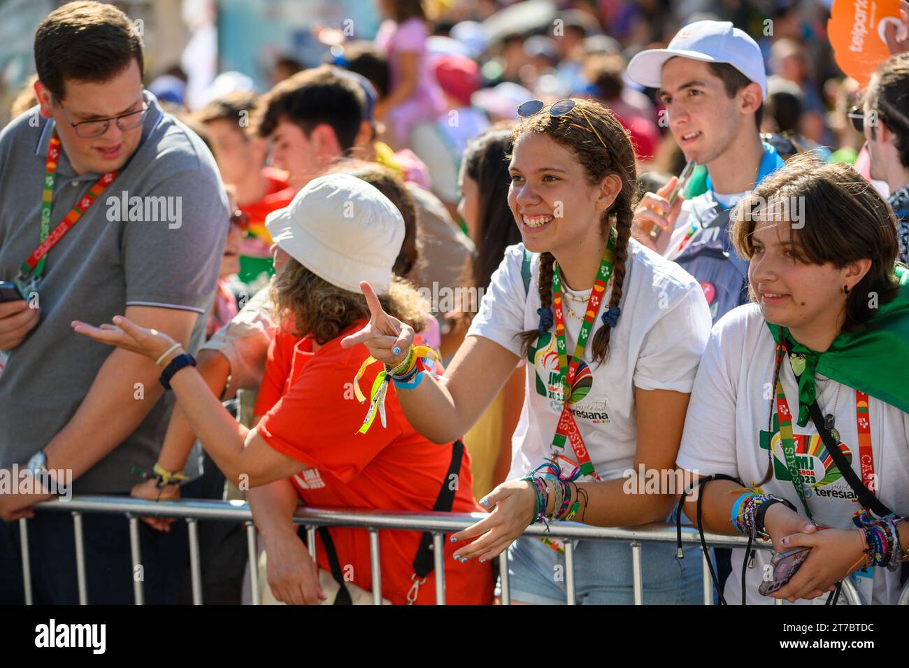 The joy among the pilgrims at the Welcome Ceremony of the World Youth ...