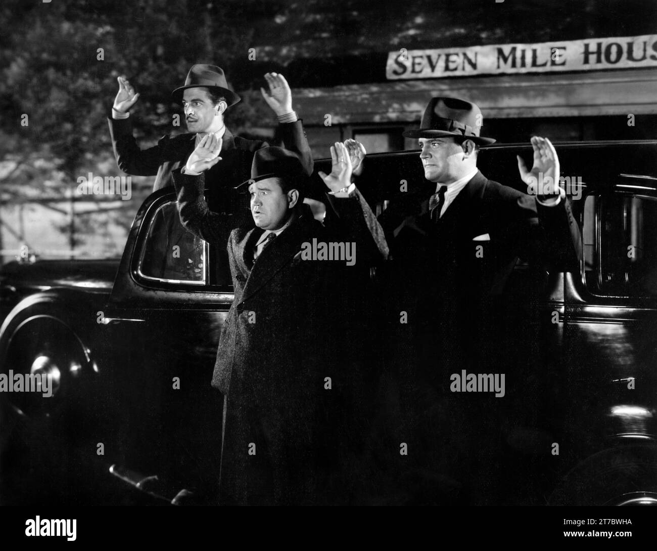 Mauritz Hugo, Joe A. Devlin, Don Rowan, on-set of the film, "Wanted By ...