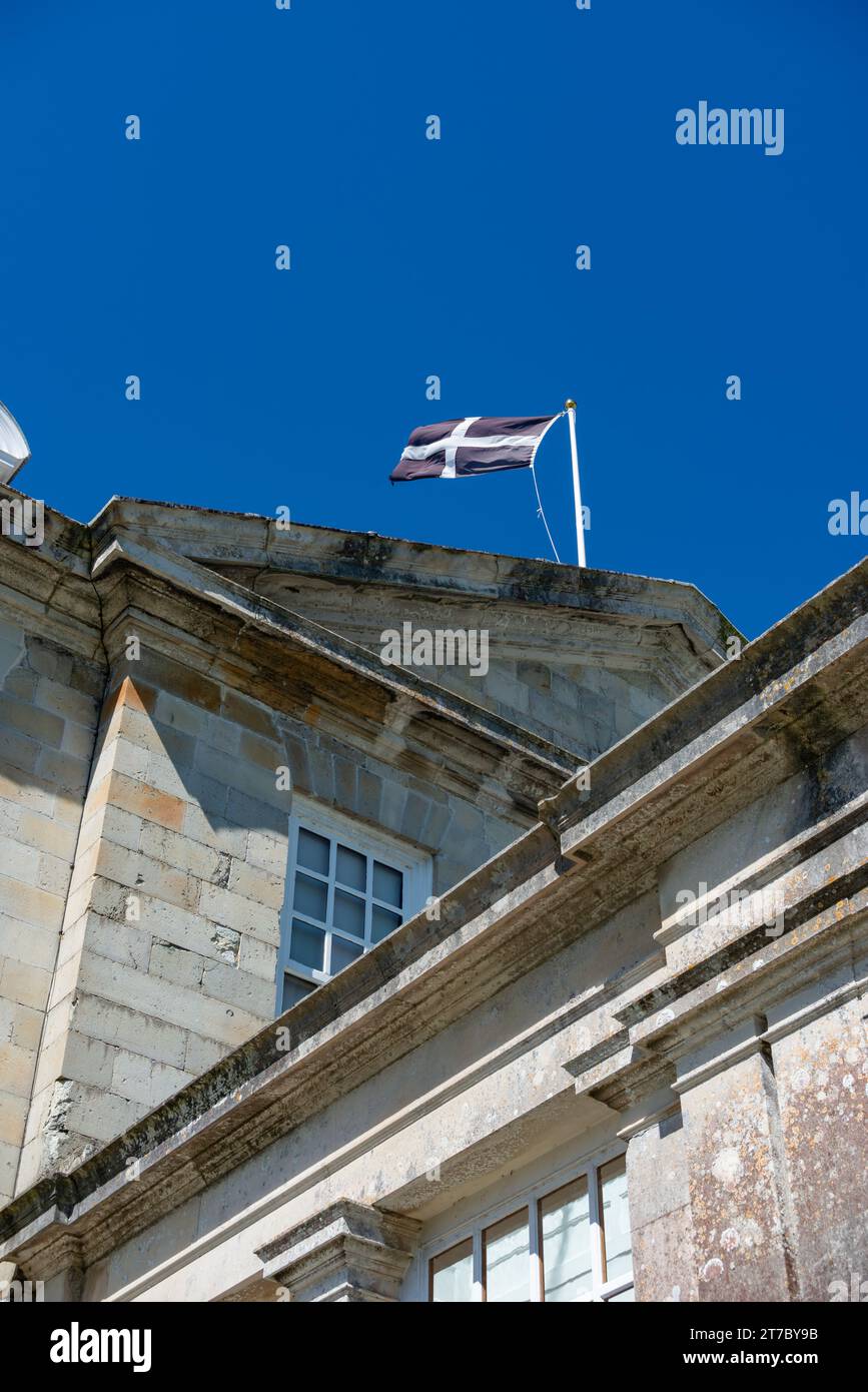 Flag of St. Piran Stock Photo - Alamy