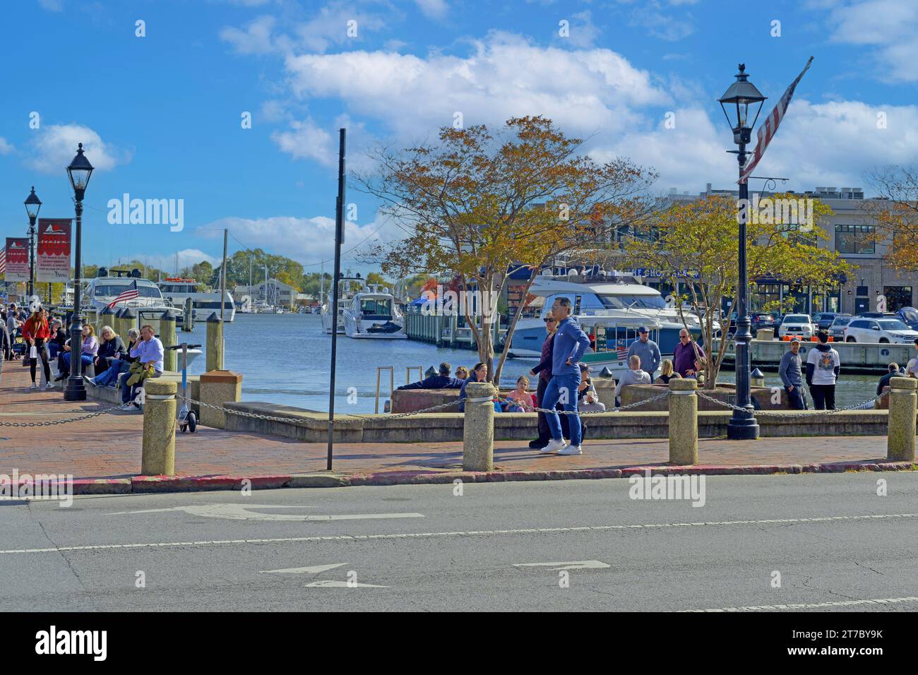 The waterfront dock area in Annapolis MD Stock Photo - Alamy