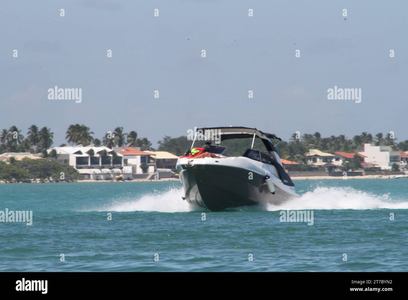 8th, january, 2017; Maceio, Alagoas, Brasil. Sightseeing boats are a ...