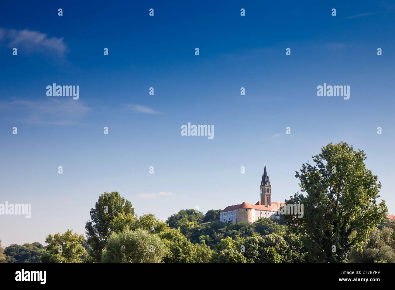 Picture of the Sveti Ivan Kapistran catholic church in the Ilok Castle ...