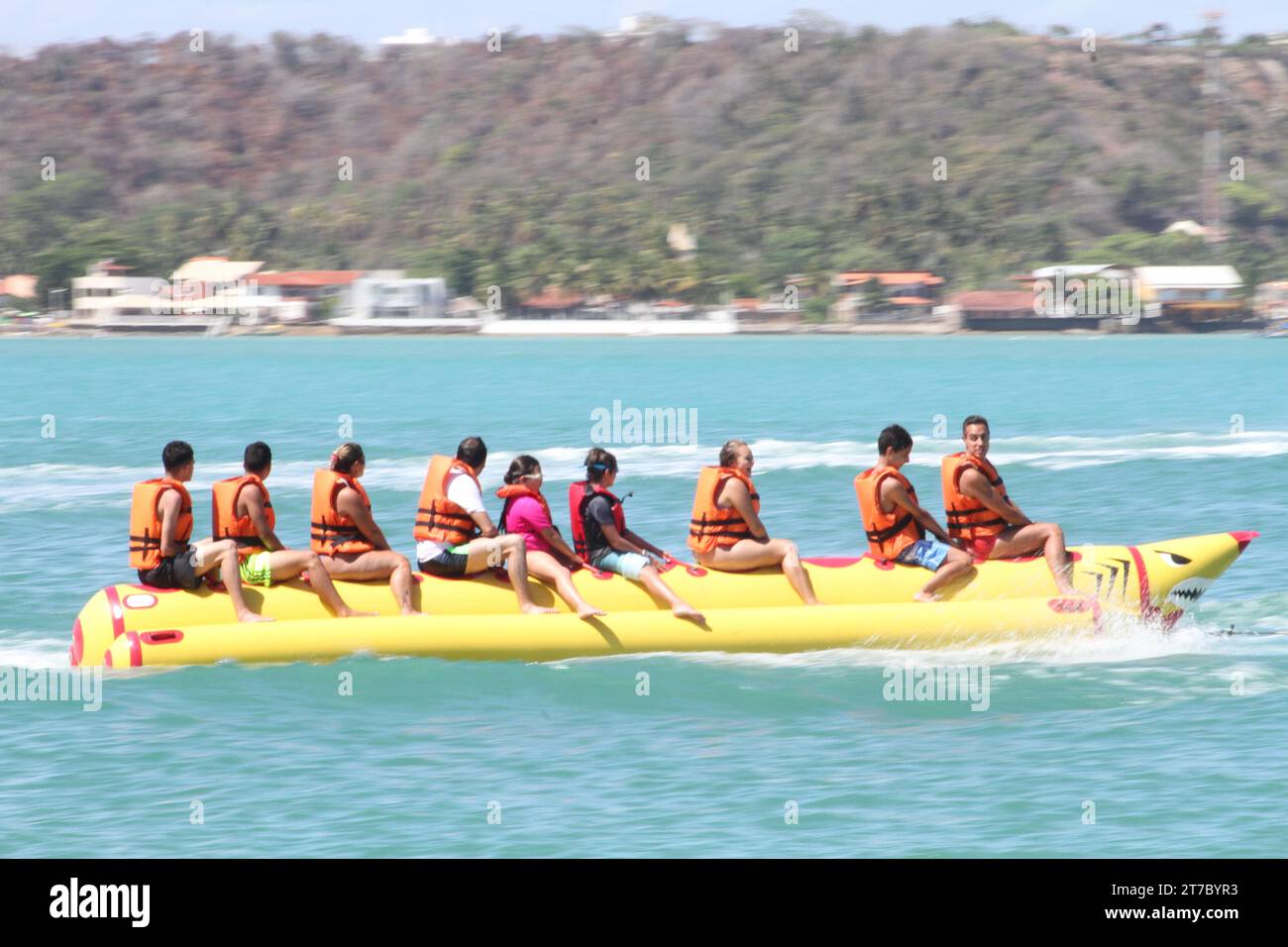 8th, january, 2017; Maceio, Alagoas, Brasil. Banana Boat Ride is a ...