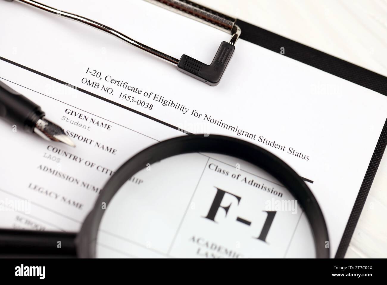 I-20 Certificate of eligibility for nonimmigrant student status blank ...