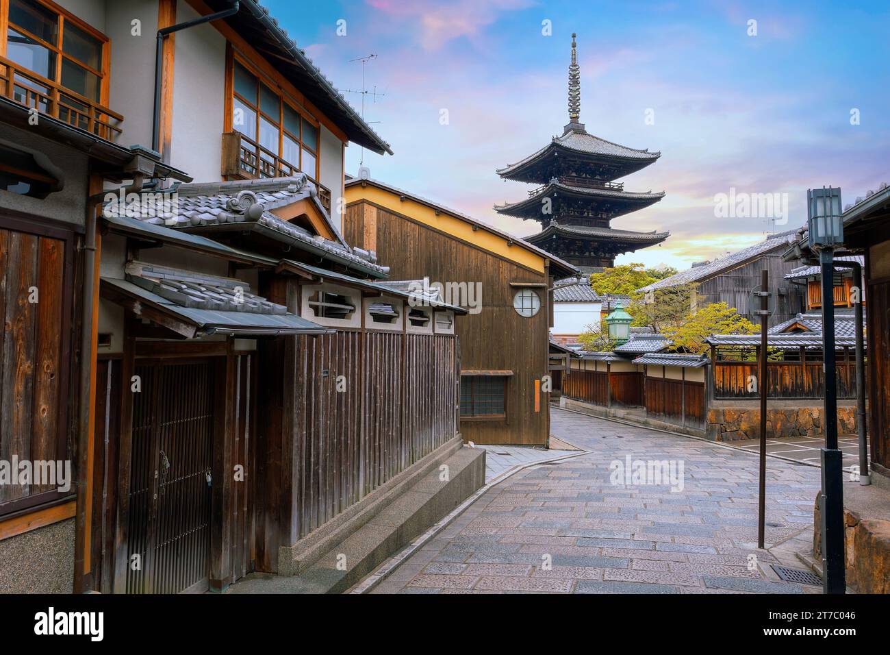 Kyoto, Japan - April 6 2023: The Yasaka Pagoda known as Tower of Yasaka ...