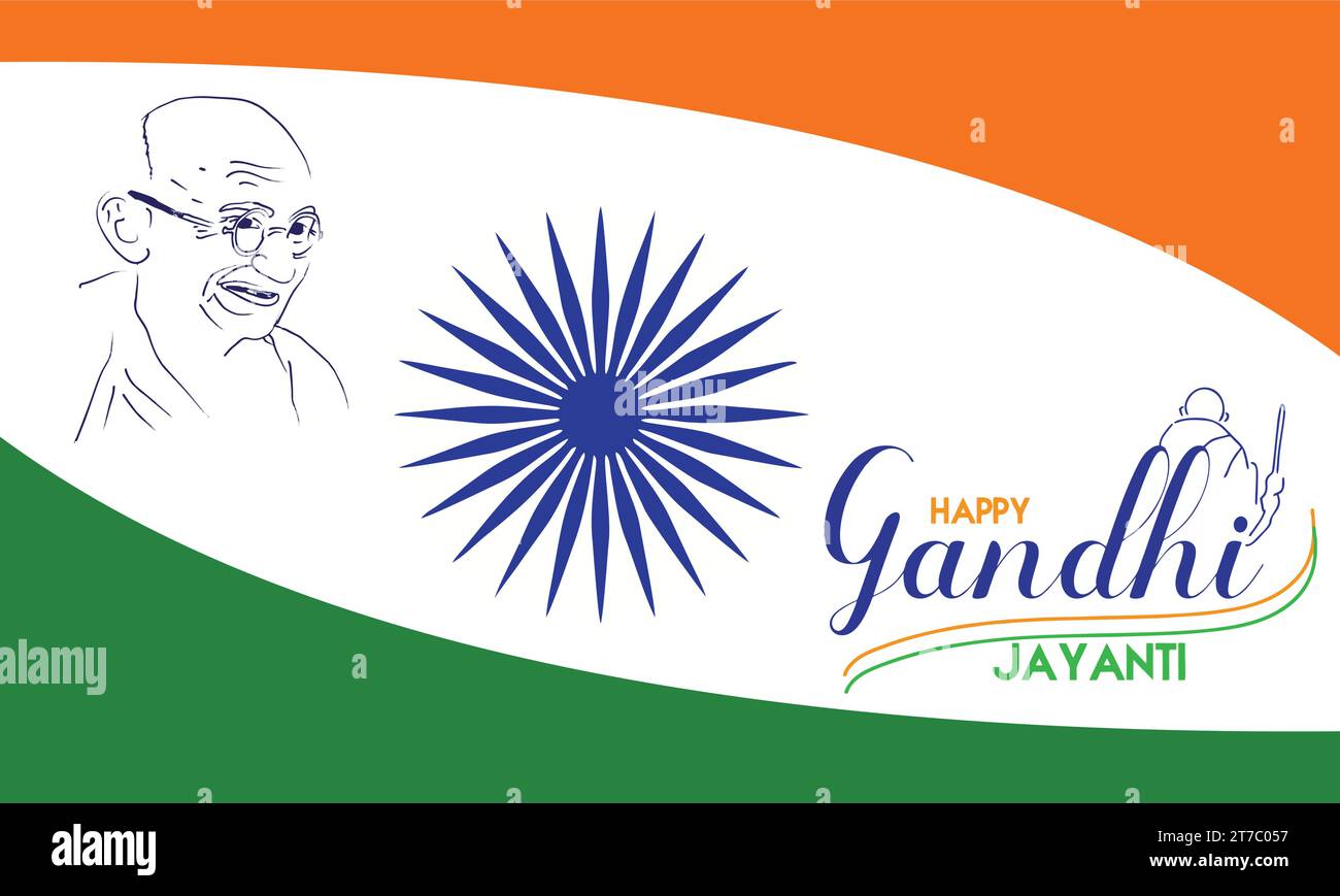 Happy Gandhi Jayanti 2nd October Stock Vector Image & Art - Alamy