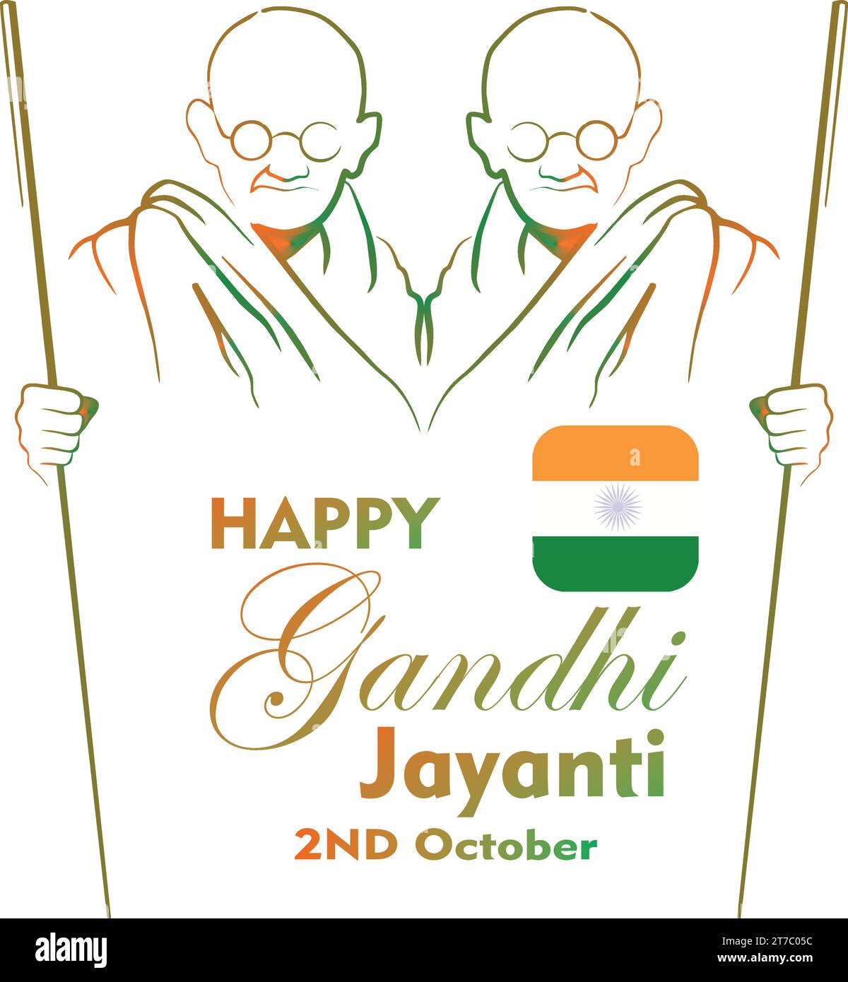 Happy Gandhi Jayanti 2nd October Stock Vector Image & Art - Alamy