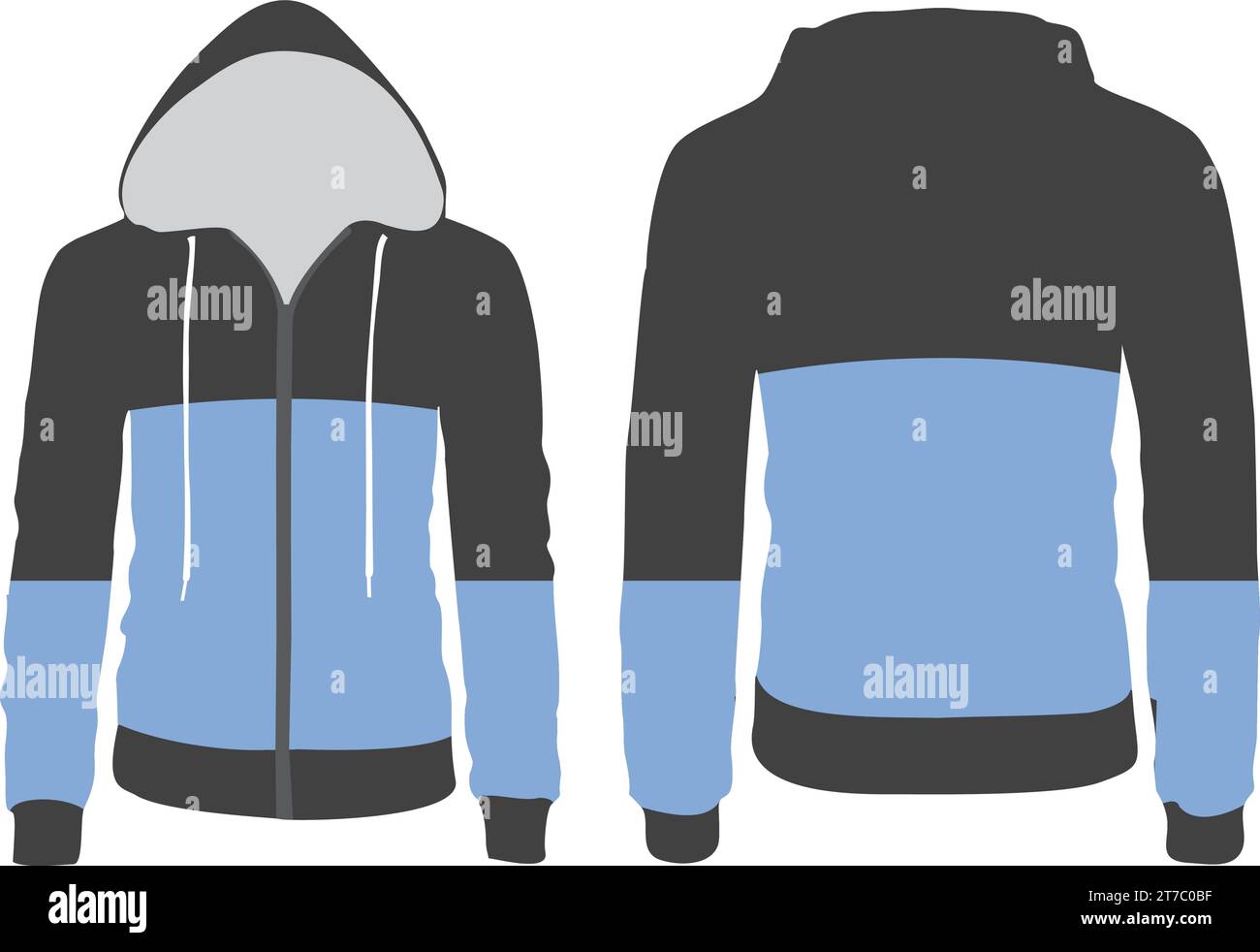 Sublimation Hoodie Mock ups Stock Vector Image & Art - Alamy
