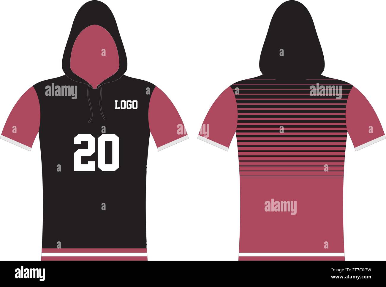 Sublimation Hoodie Mock ups Stock Vector Image & Art - Alamy