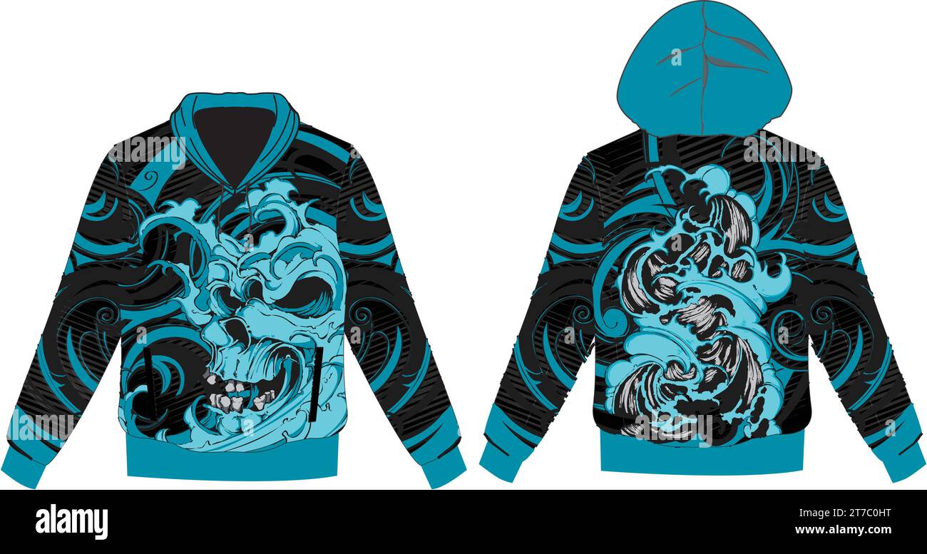 Sublimation Hoodie Mock ups Stock Vector Image & Art - Alamy