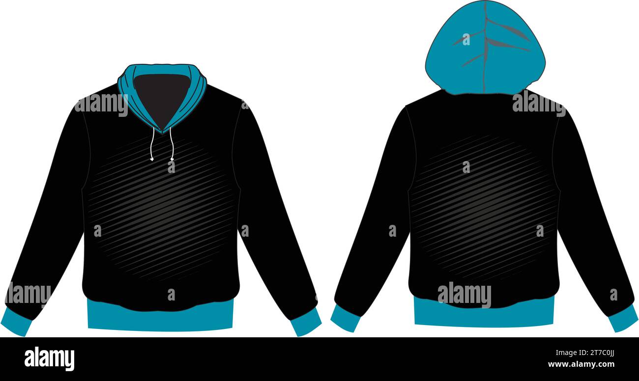 Mockup white long hoodie Stock Vector Images - Alamy