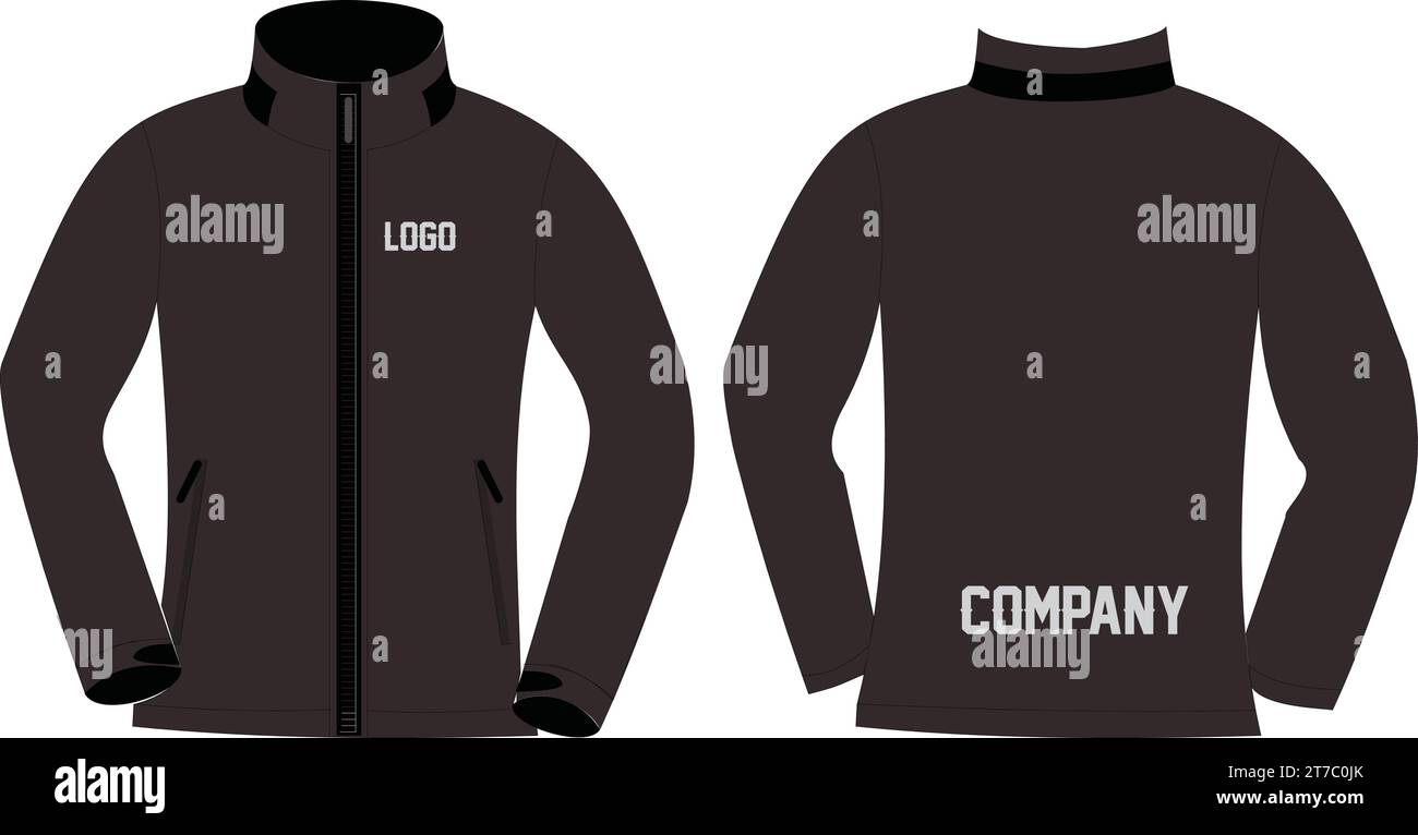 Soft shell Jackets Mock ups Stock Vector Image & Art - Alamy