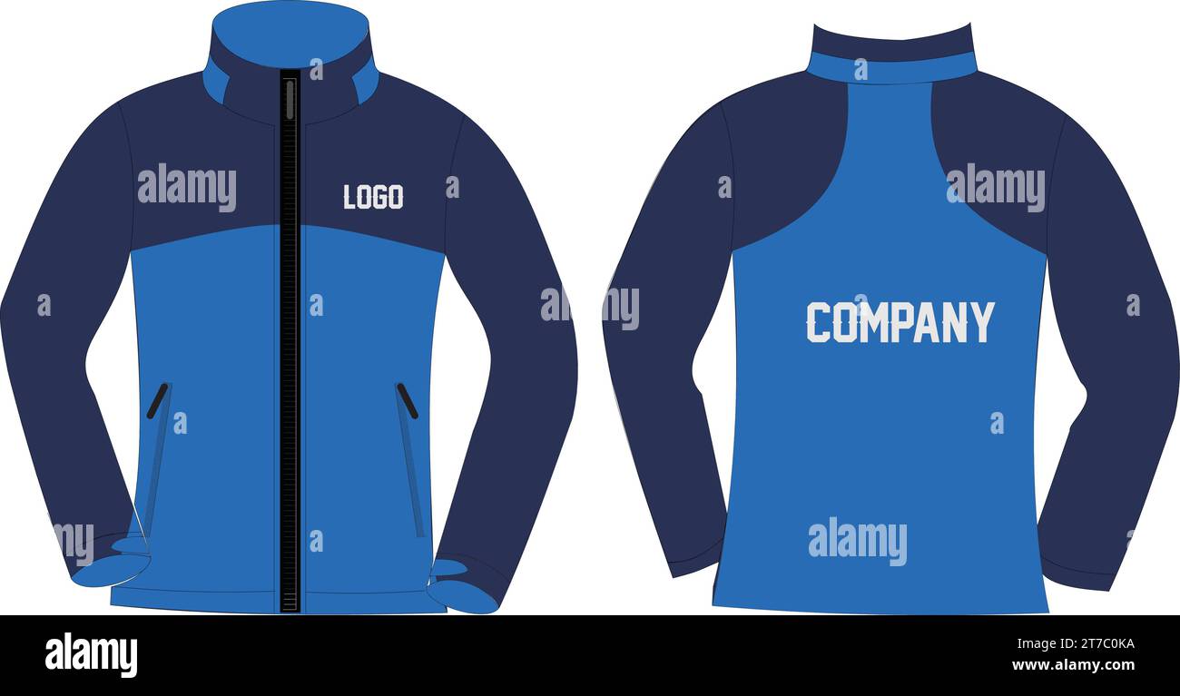 Soft shell Jackets Mock ups Stock Vector Image & Art - Alamy