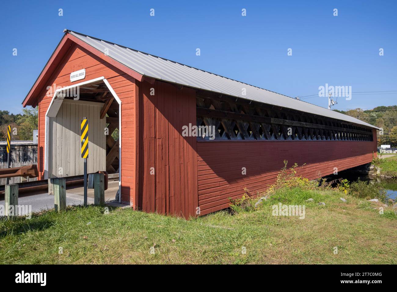 The Paper Mill Village Bridge, also called the Paper Mill Bridge or ...
