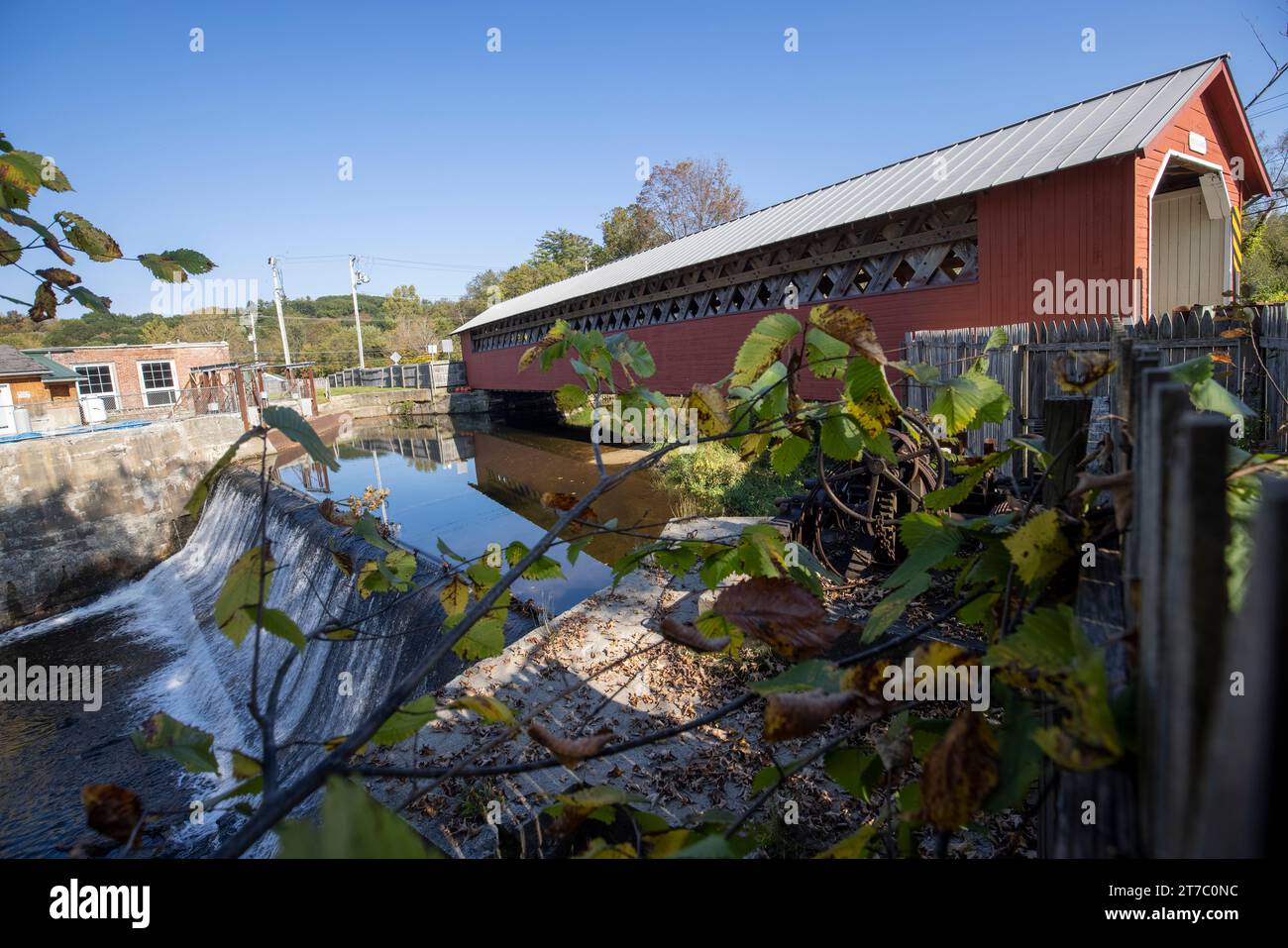 The Paper Mill Village Bridge, also called the Paper Mill Bridge or ...
