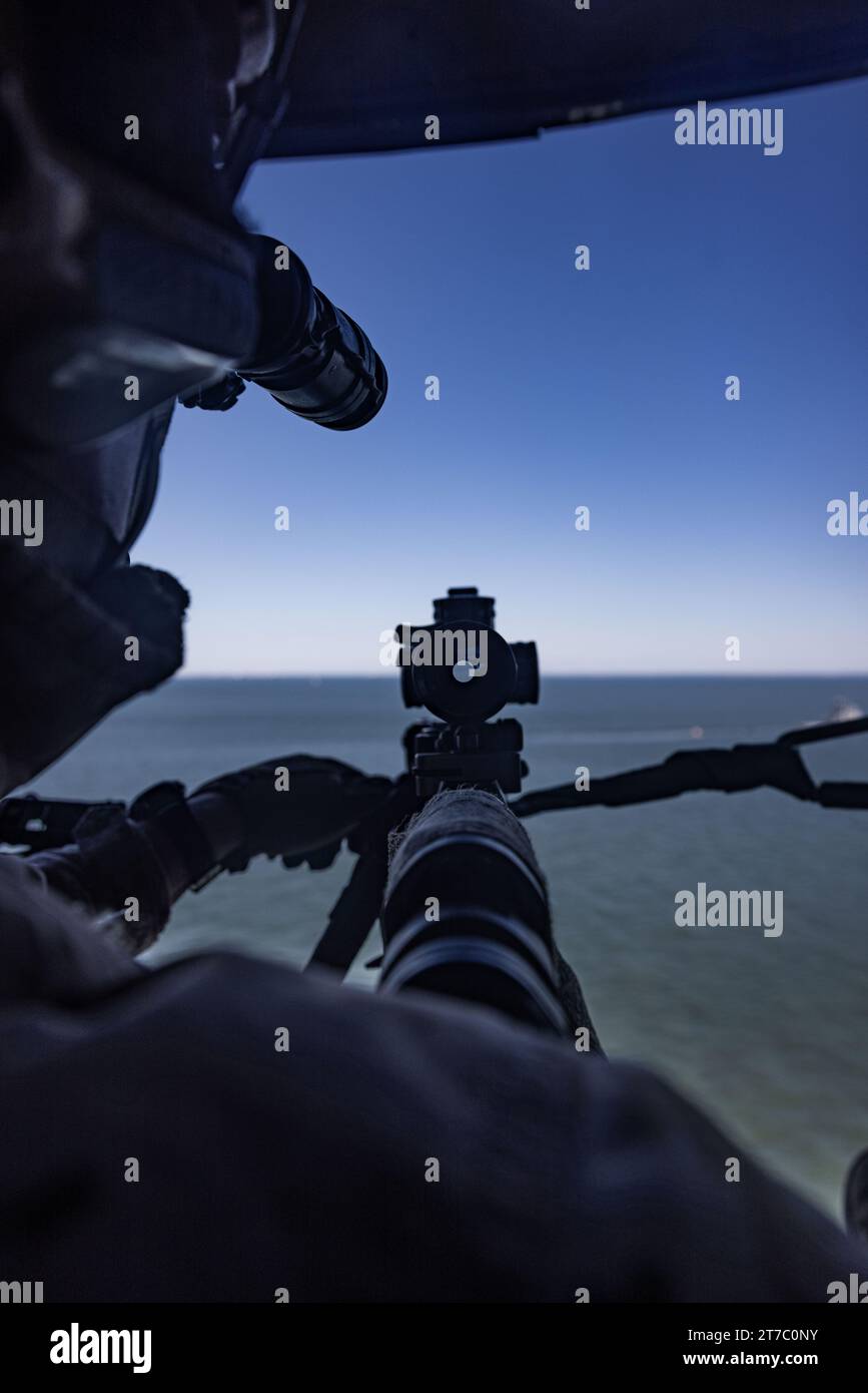 A U.S. Marine with Maritime Special Purpose Force (MSPF), 24th Marine ...