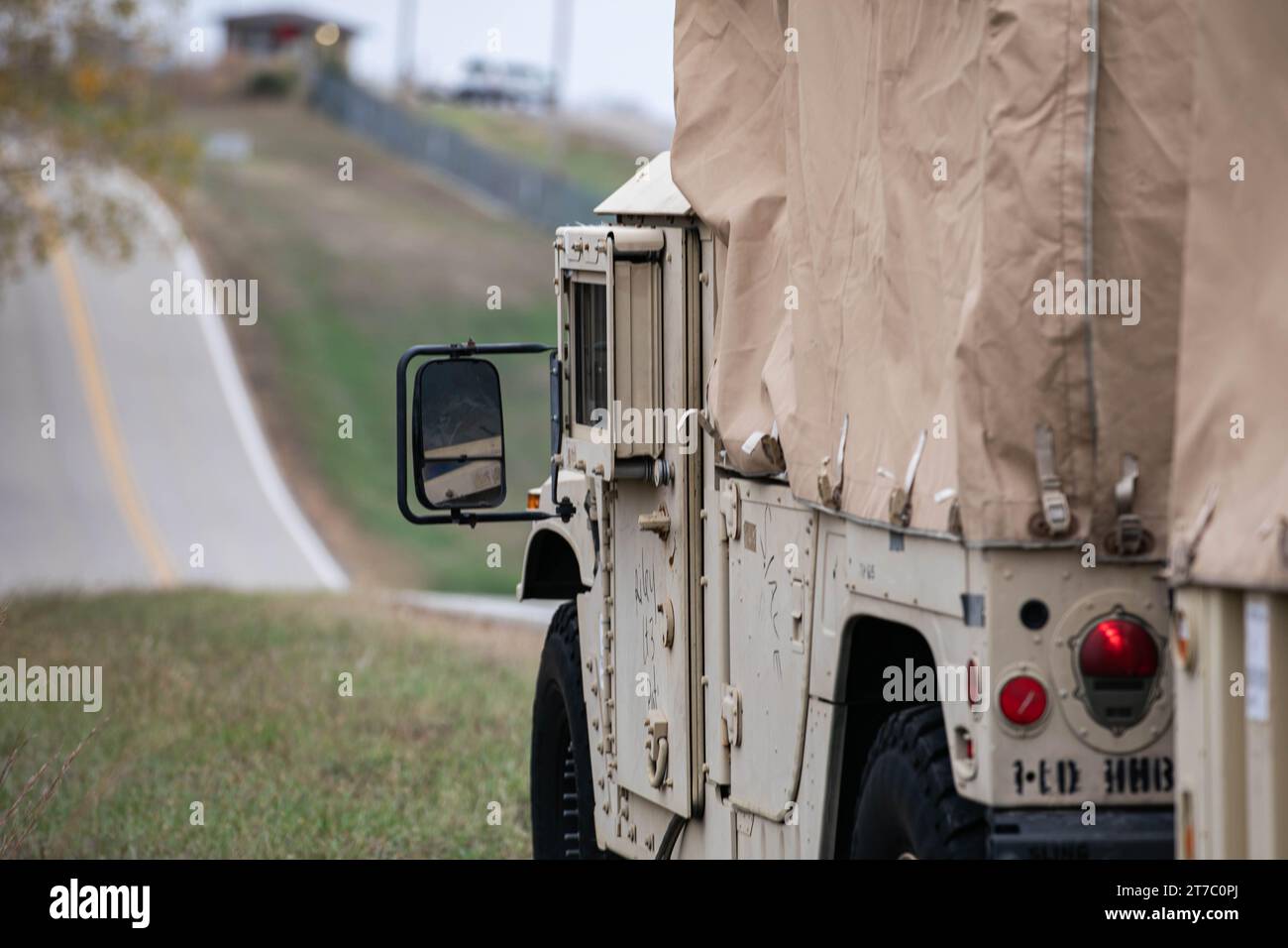 A HUMVEE attached to Headquarters and Headquarters Battalion, 1st ...