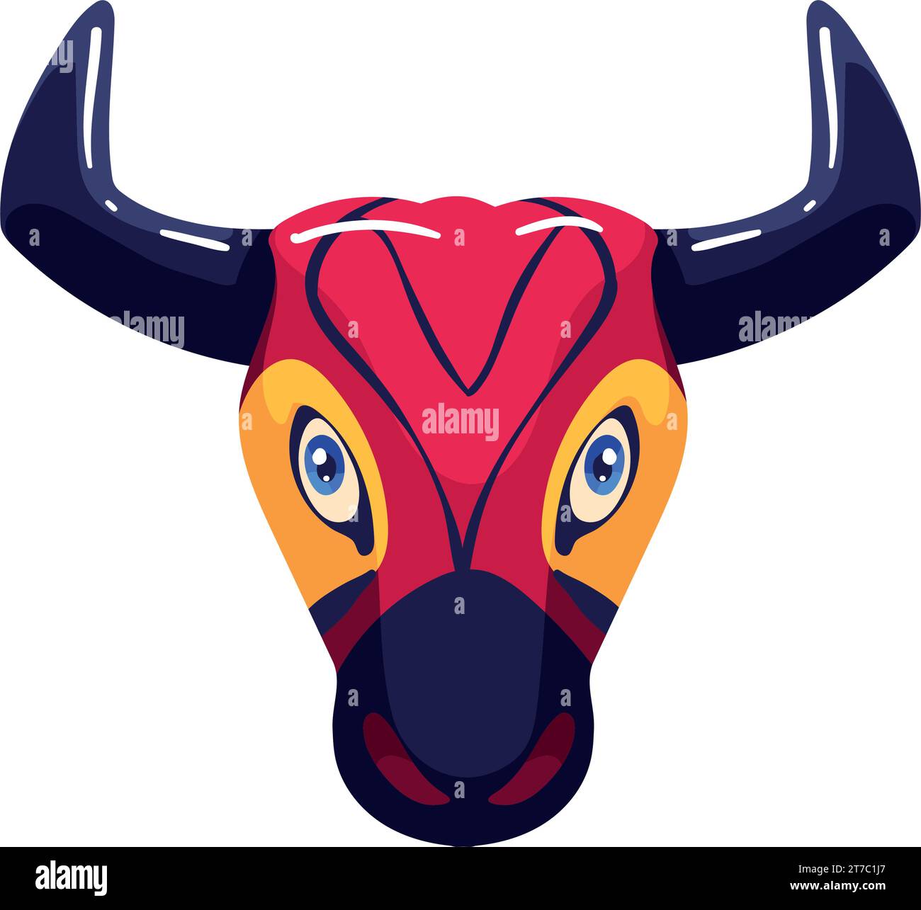colombian culture bull mask Stock Vector Image & Art - Alamy
