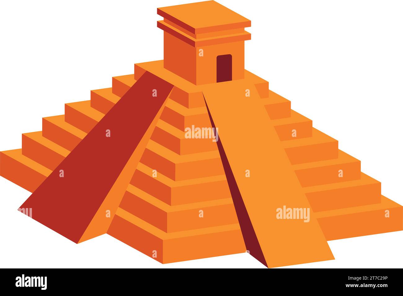 mexico pyramid chichen itza Stock Vector Image & Art - Alamy