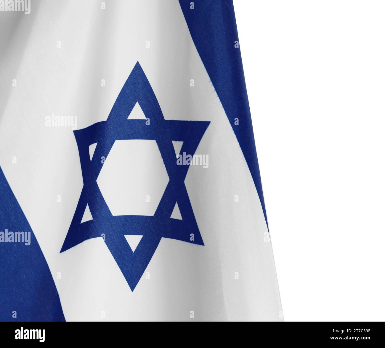 Flag of Israel isolated on white. National symbol Stock Photo - Alamy