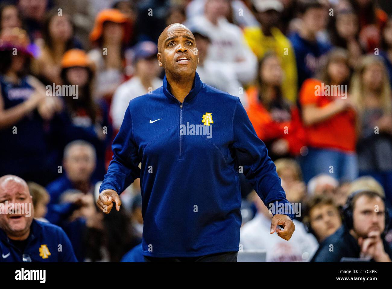 November 14, 2023: North Carolina A&T Aggies head coach Monte Ross ...