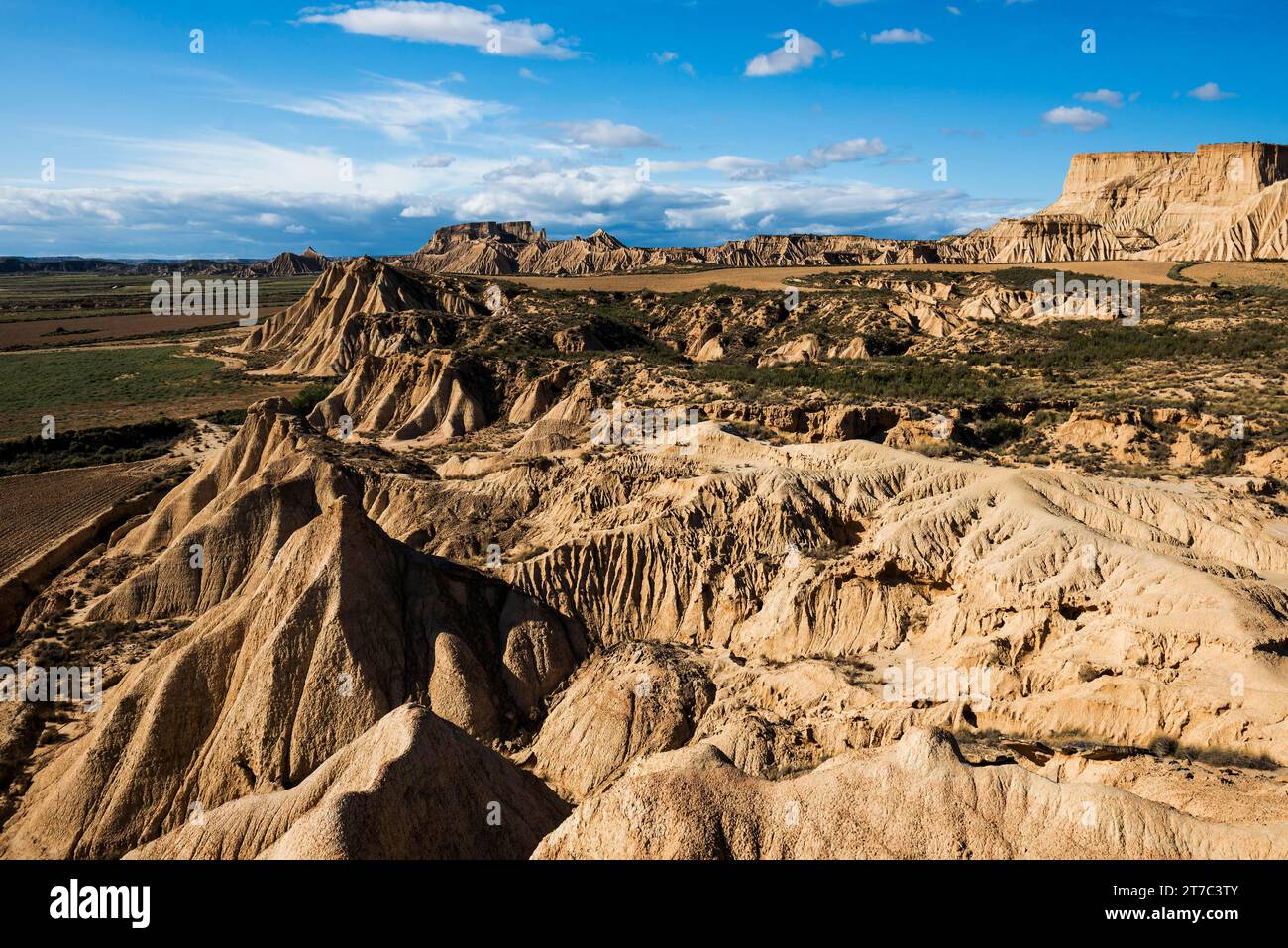 Semi-desert, Bardenas Reales Natural Park, Biosphere Reserve, Navarre ...