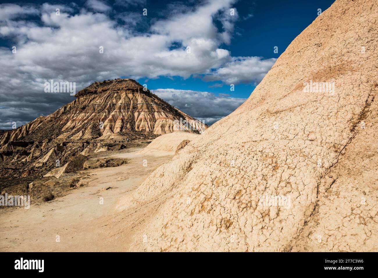 Semi-desert, Bardenas Reales Natural Park, Biosphere Reserve, Navarre ...