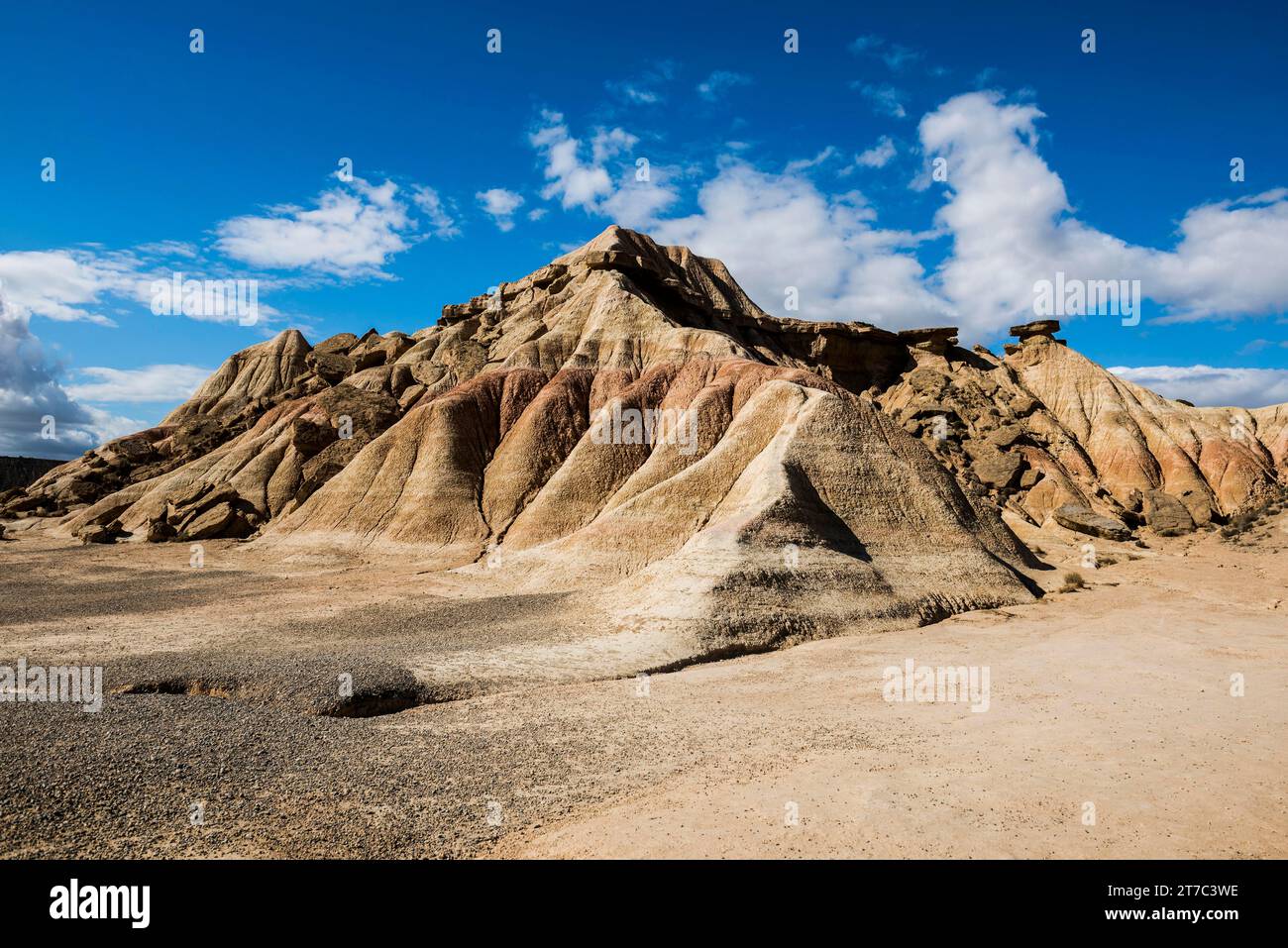 Semi-desert, Bardenas Reales Natural Park, Biosphere Reserve, Navarre ...