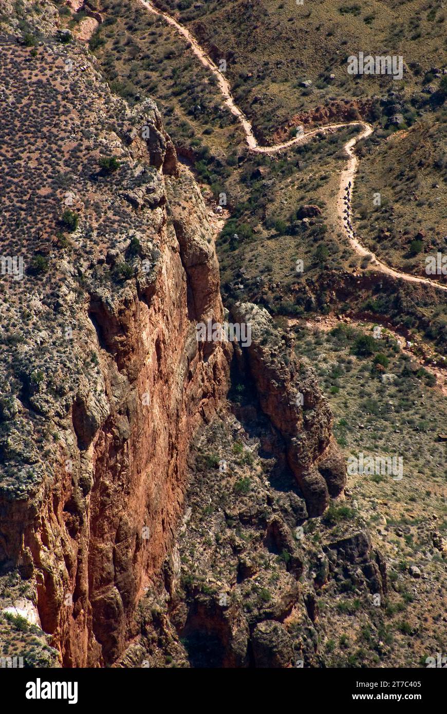 Trailview overlook, hiking trail Hermits rest route, South rim, Grand ...