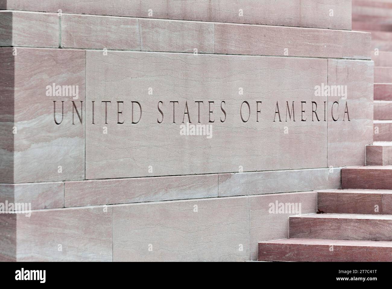 Lettering United states of America, Washington D.C., USA Stock Photo ...